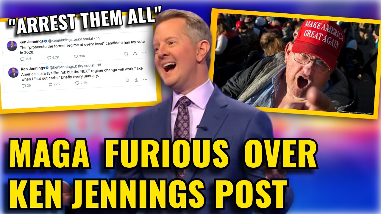 MAGA MELTSDOWN After Ken Jennings ROASTS Trump in INCREDIBLE Post - YouTube