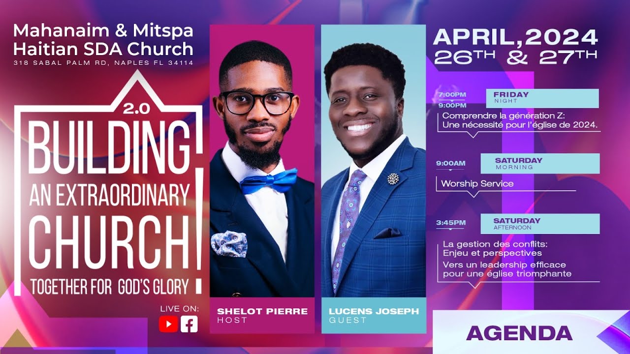 Samedi Matin | 4.27.24 | Pastor Lucens Joseph | Mahanaim Haitian SDA ...
