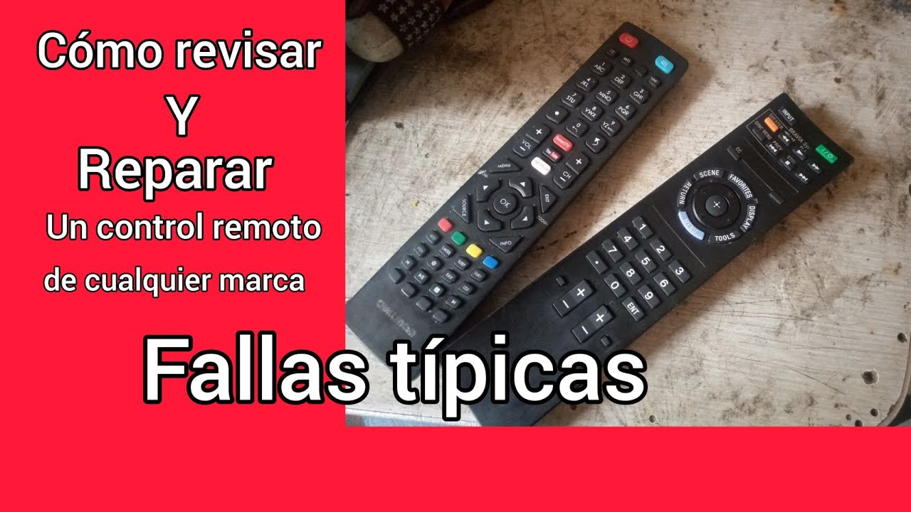 cómo arreglar control remoto de televisión - YouTube