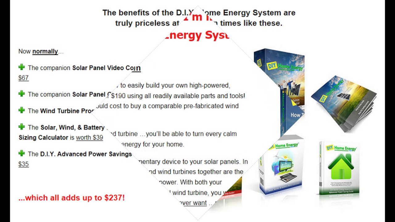 DIY Home Energy System - Do your Solar Panel System For Home By ...