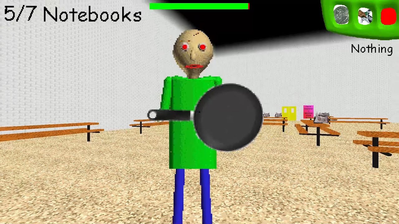 Baldi Has A FRYING PAN - YouTube