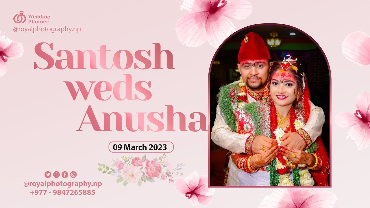 Santosh weds Anusha | Cinematic Wedding Highlight Video | Royal ...
