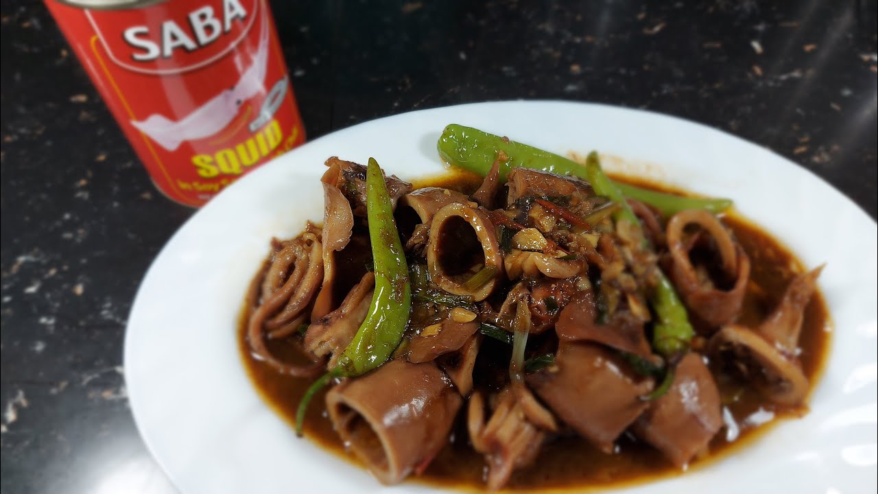 Pusit deLata Adobo | Squid in Can Adobo | Adobong Pusit (Squid Adobo ...