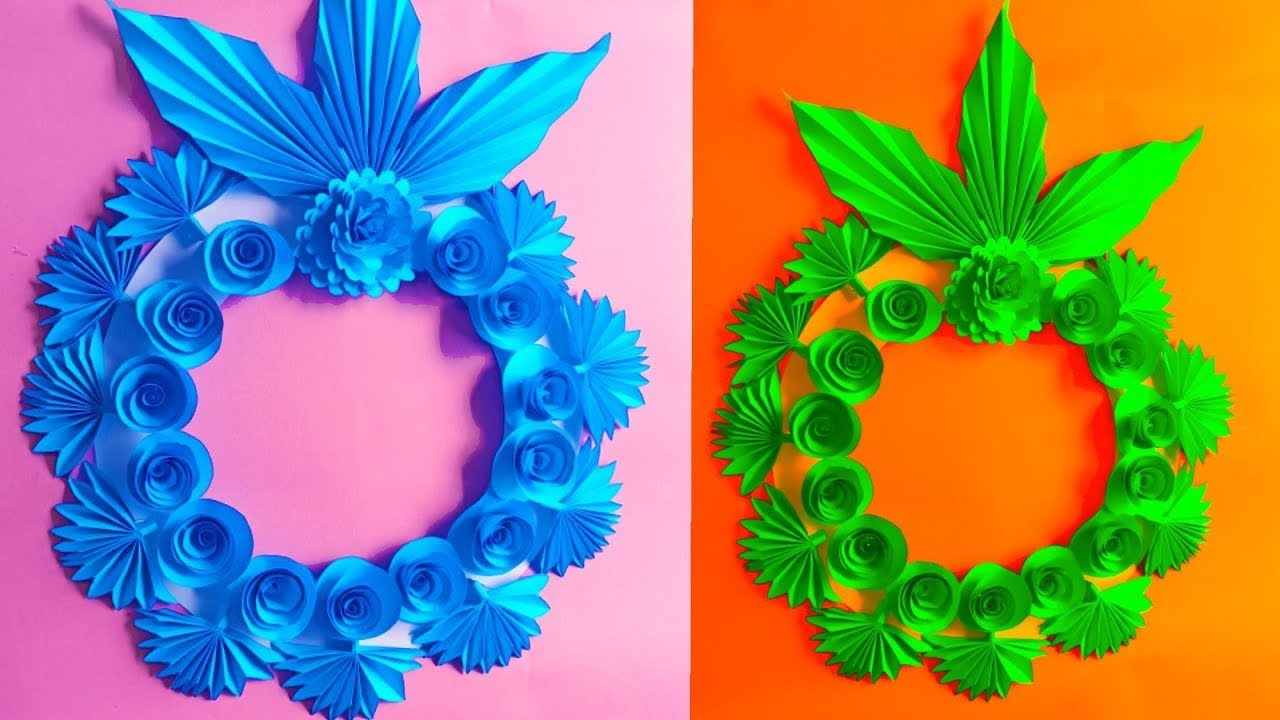 Stream Paper Craft Wall Hanging Flower / Wall Hanging Craft Ideas ...