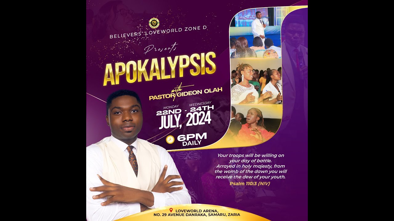 APOKALYPSIS LIVE WITH PASTOR GIDEON - YouTube