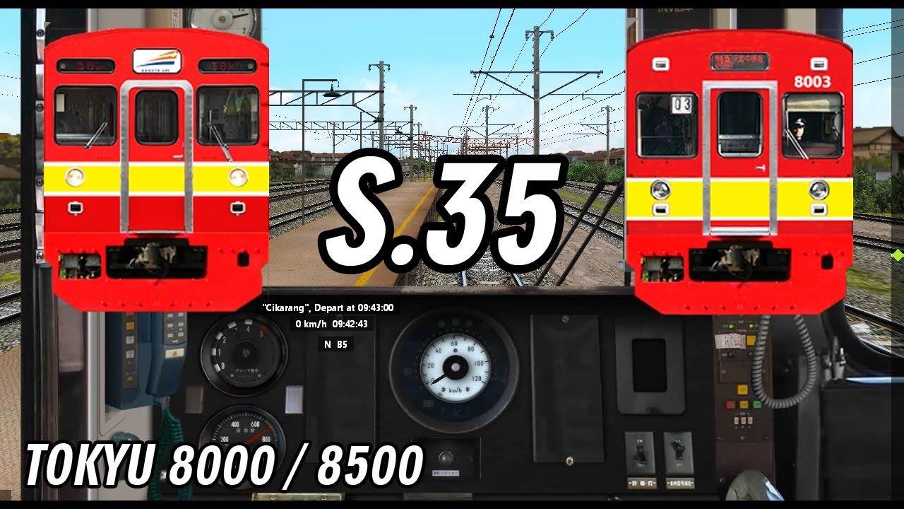 [ BVE 5 ] Klakson KRL Commuter Line Seri Tokyu 8000/8500 東急8000/8500系 ...