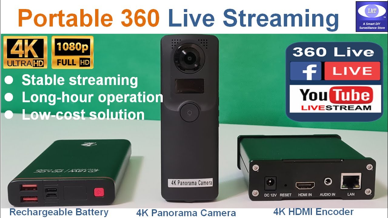 360 degree Live Streaming video using a 4K Panorama Camera and a 4K ...