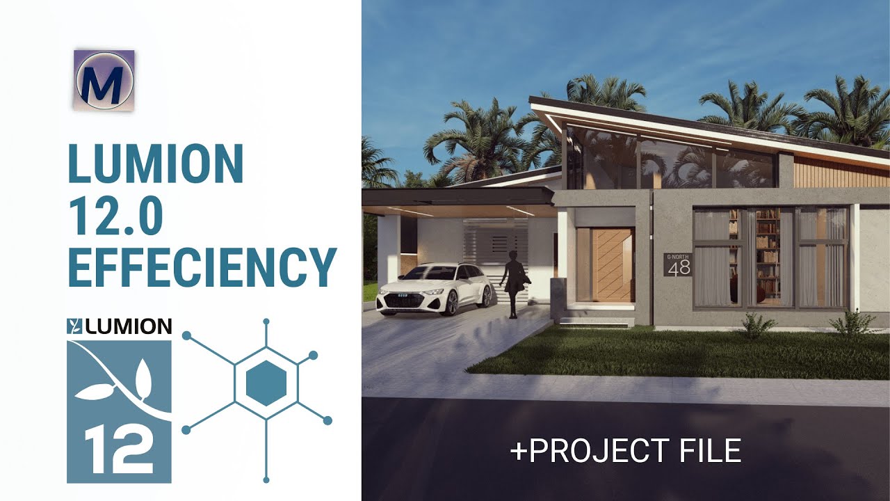 How To Render House Project Exterior in Lumion 12.0 | Timelapse with ...