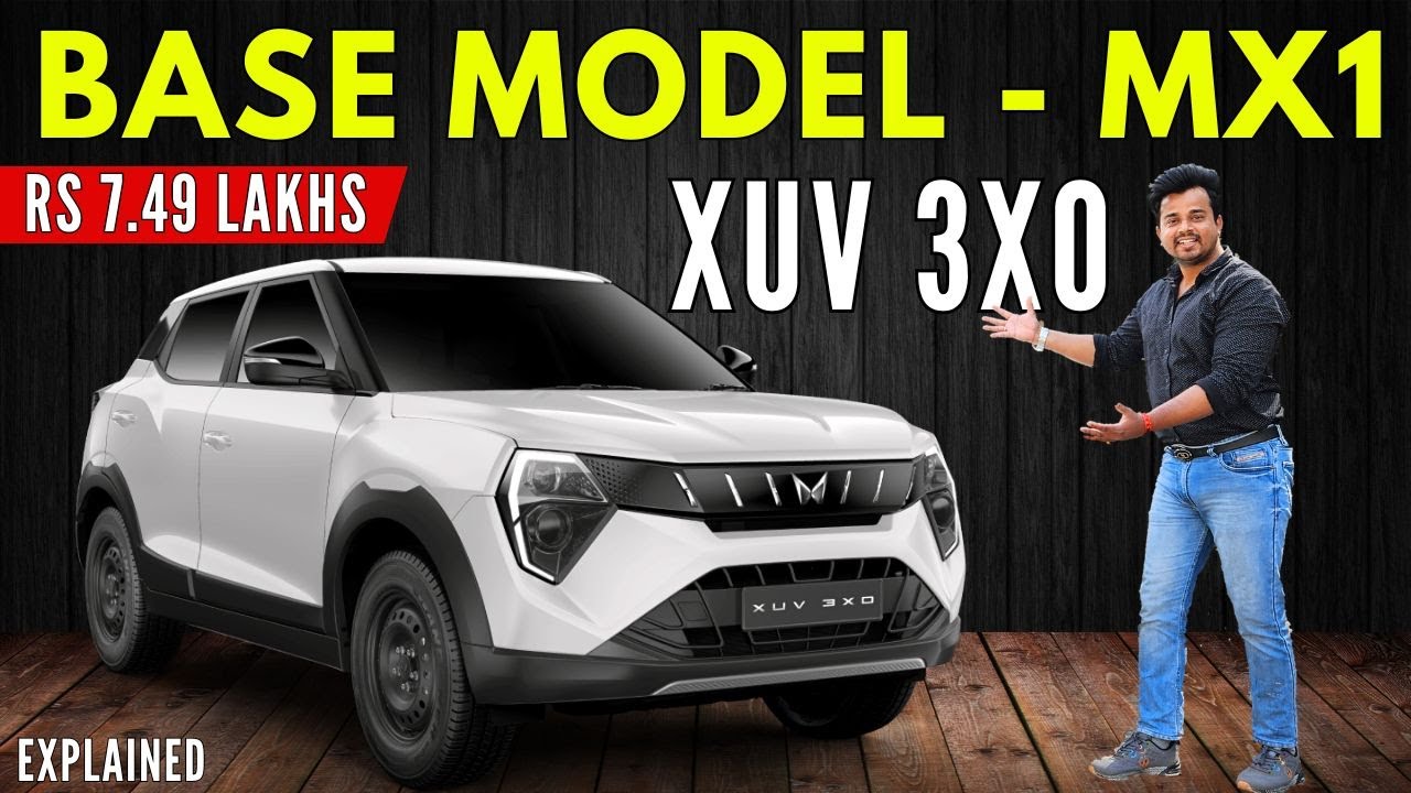 New Mahindra XUV 3XO MX1 (Base Model) Explained - Rs 7.49 Lakhs SUV ...