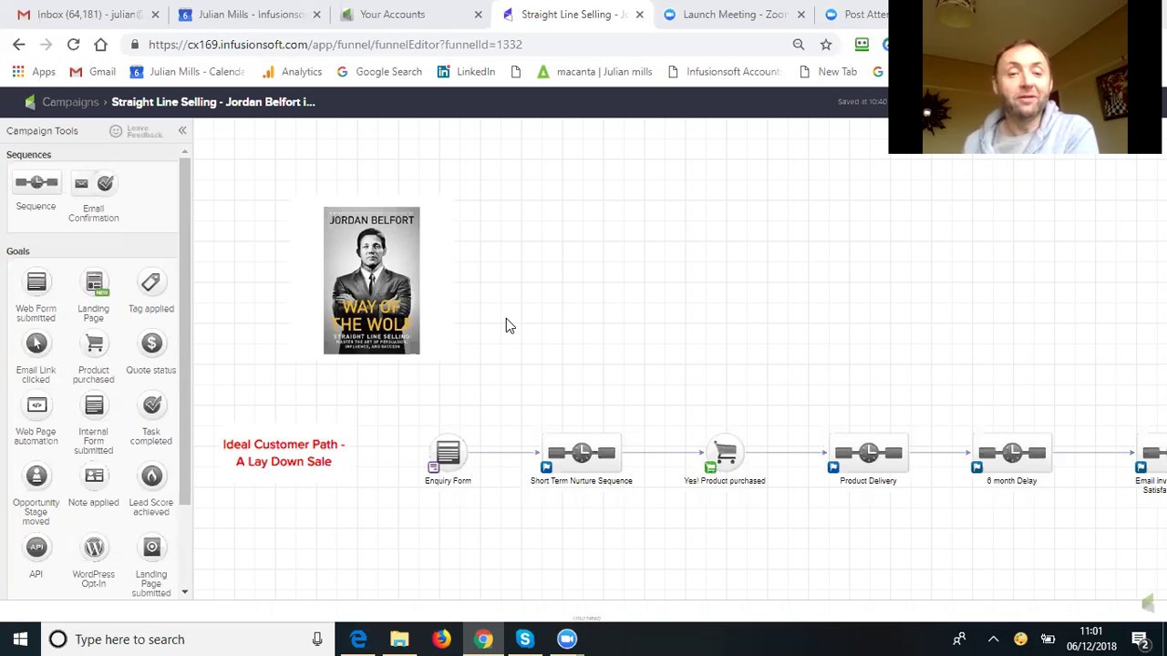 Jordan Belfort, Straight Line Selling and Infusionsoft - YouTube