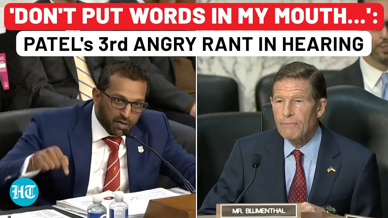 Kash Patel's 3rd Angry Rant At Senator: 'Don't Put Words In My Mouth ...