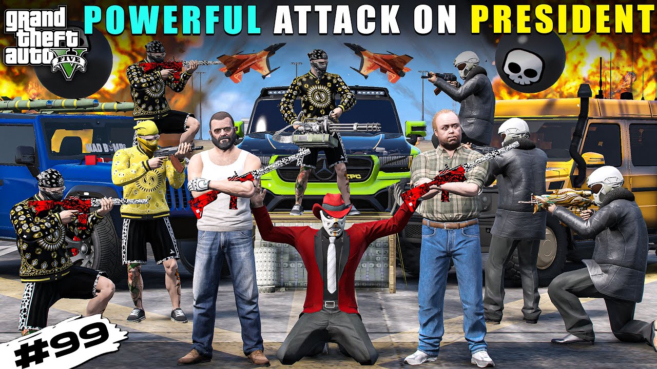 MICHAEL's POWERFUL ATTACK ON PRESIDENT | GTA 5 GAMEPLAY - YouTube
