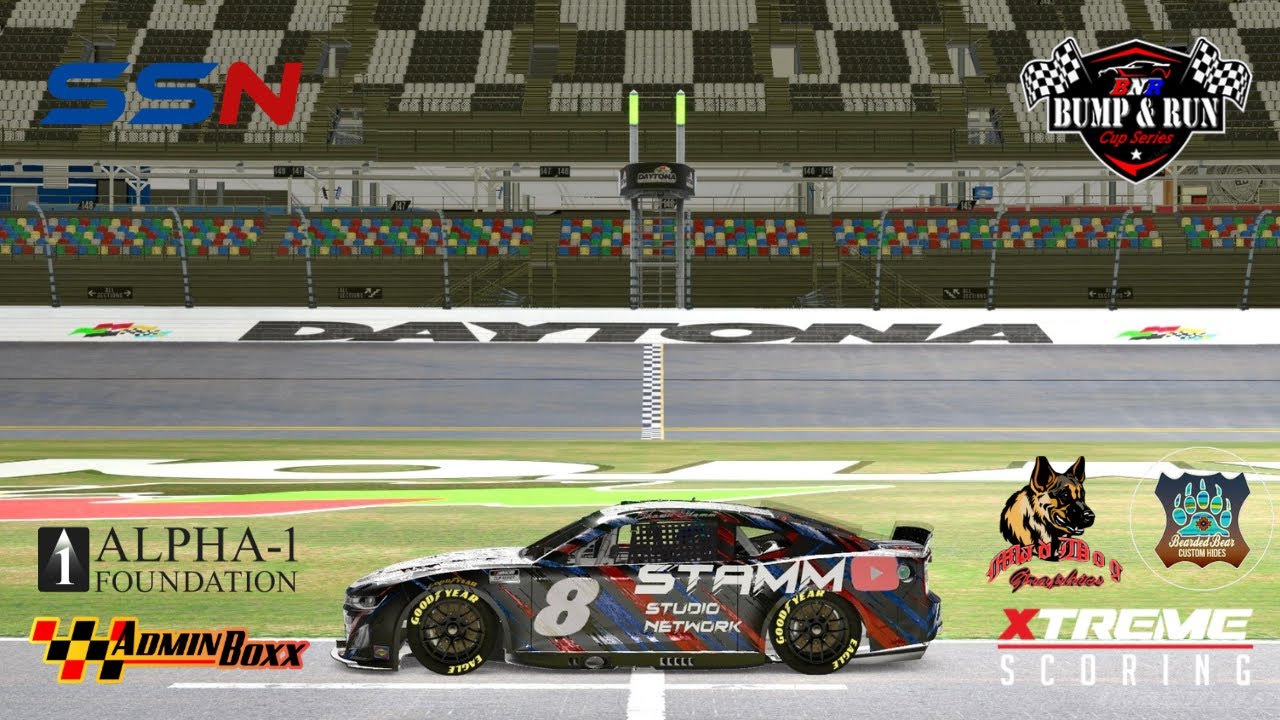 Bump And Run Cup Series iRacing | BNR Daytona 2 | Race 23.5 - YouTube