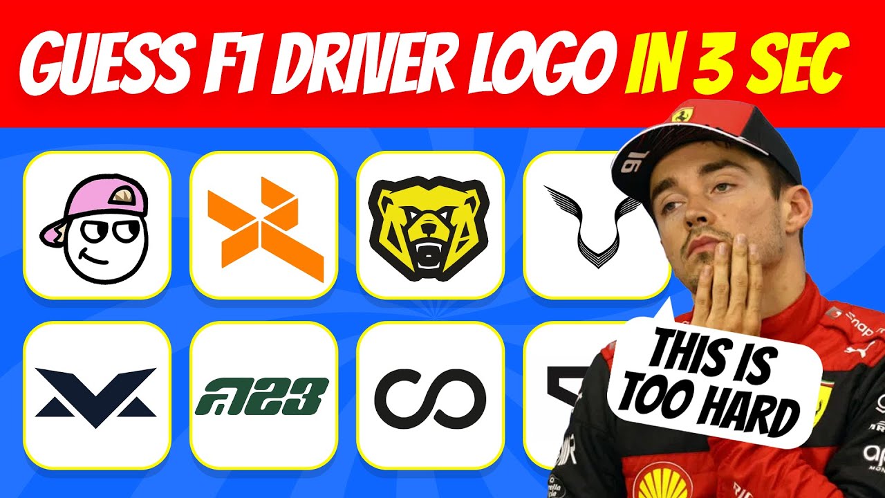 Are You a Real Formula 1 Fan? Guess the Driver Logo Quiz! - YouTube