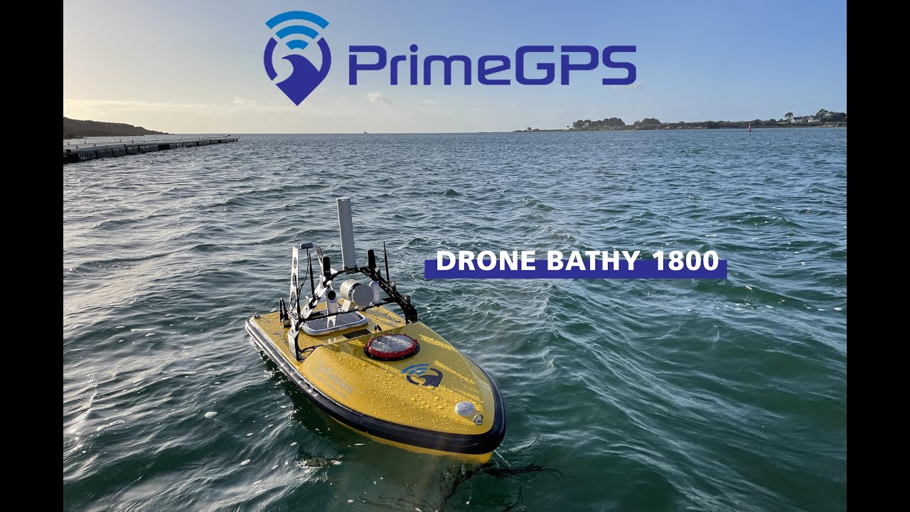 Drone Bathymétrique 1800 - Automatiser vos relevés bathymétrique - YouTube