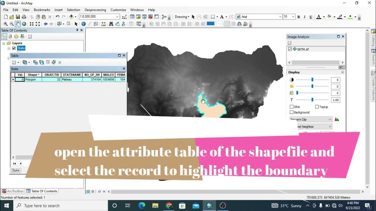 Clip Raster Using Image Analysis Tool in ArcMap | Part 2 - YouTube