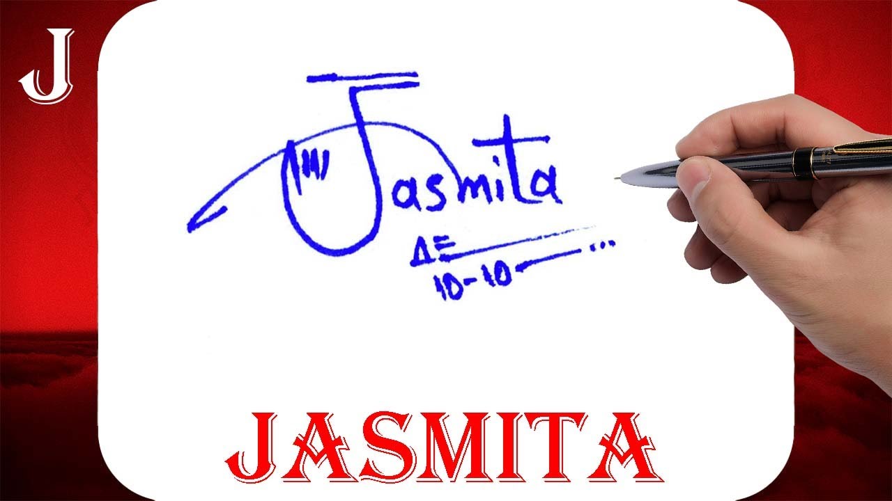 Jasmita Name Signature Style - J Signature Style - Signature Style of ...