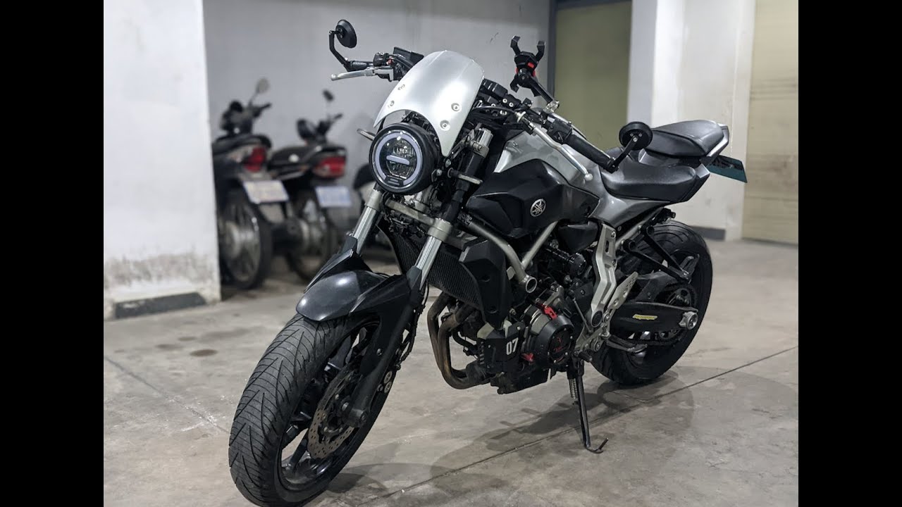 カフェレーサー / Cafe racer / ល្អមើល ម៉ូតូ / YAMAHA MT07 - YouTube