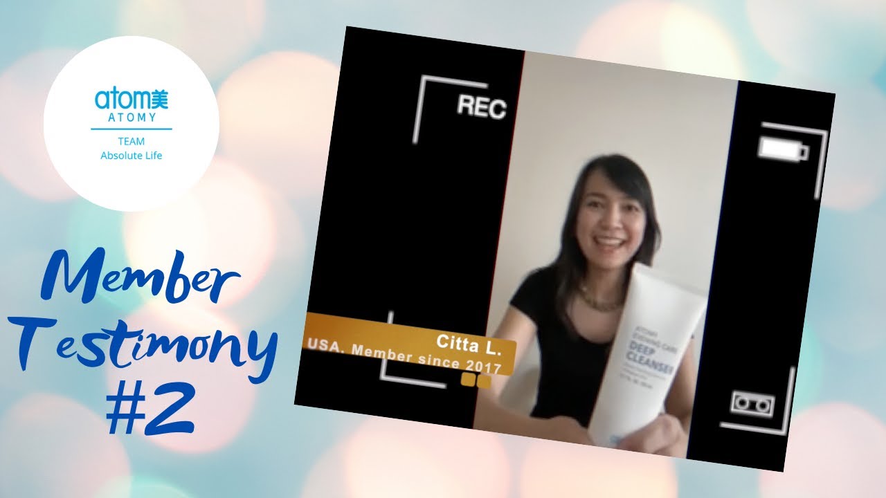 Atomy Member Testimony #2: Citta L. USA - YouTube