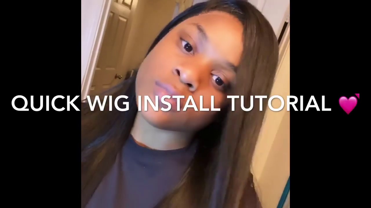 Quick Wig Install Tutorial 💕 wig from @royalebundless - YouTube