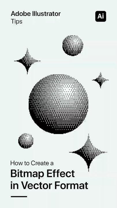 Adobe Illustrator 2025 Tips - How to Create a Bitmap Effect in Vector ...