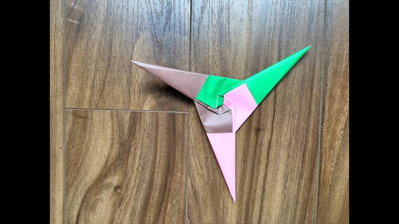 How to make a paper Ninja Star tristar - Origami Ninja star - Hướng dẫn ...