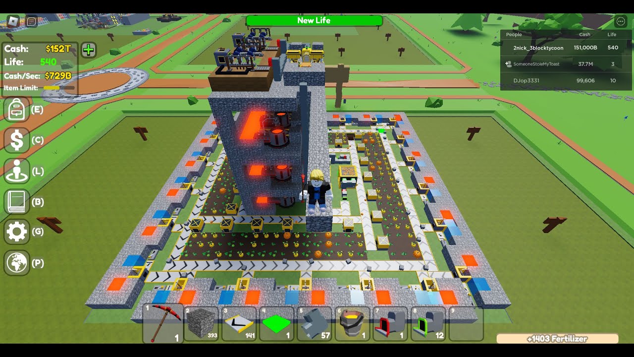 Playz! - Multi (Farm)! [Life:540] #1 in Roblox : Block Tycoon ⛏️ [MEGA ...