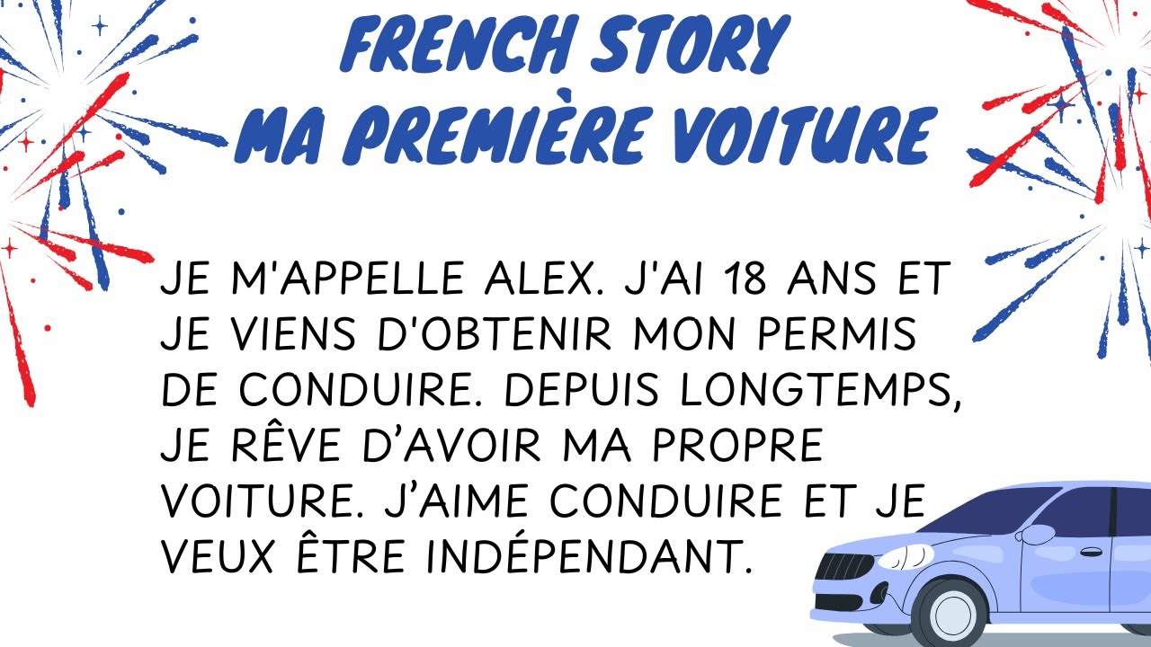 Ma Première Voiture | Beginner French | Learn French Through Engaging ...