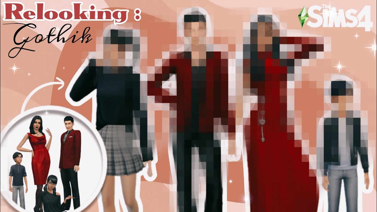 RELOOKING PNJ #01 : La famille GOTHIK 🖤 ️ - YouTube