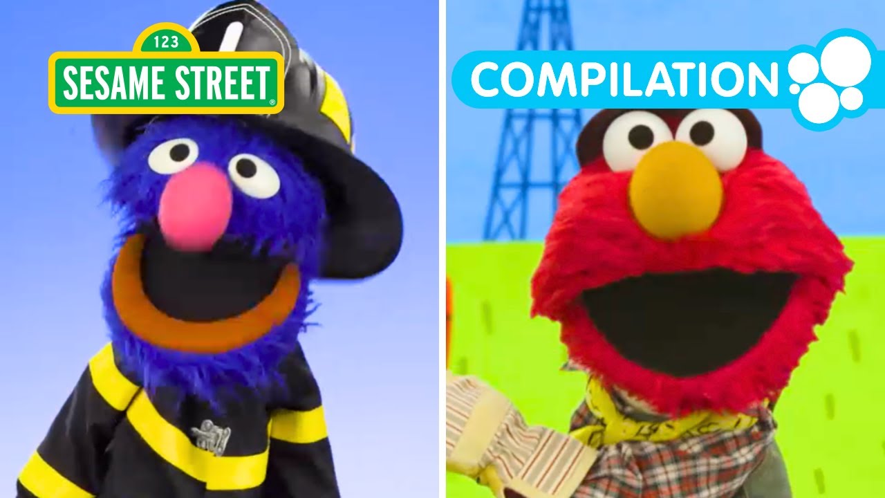 1 HOUR of Sesame Street Songs with Elmo & Grover | Wheels on the Bus ...