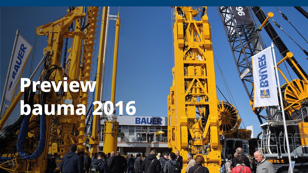BAUER Maschinen GmbH – bauma 2016 | Preview - YouTube