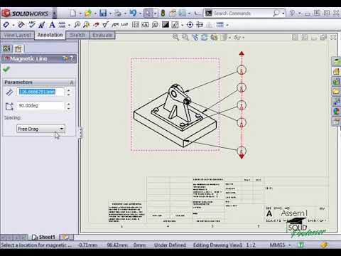 Solidworks Drawing Magnetic Lines - YouTube