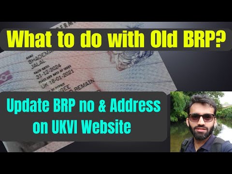 Update Adress and BRP number on UKVI Website| Skilled Worker Visa ...