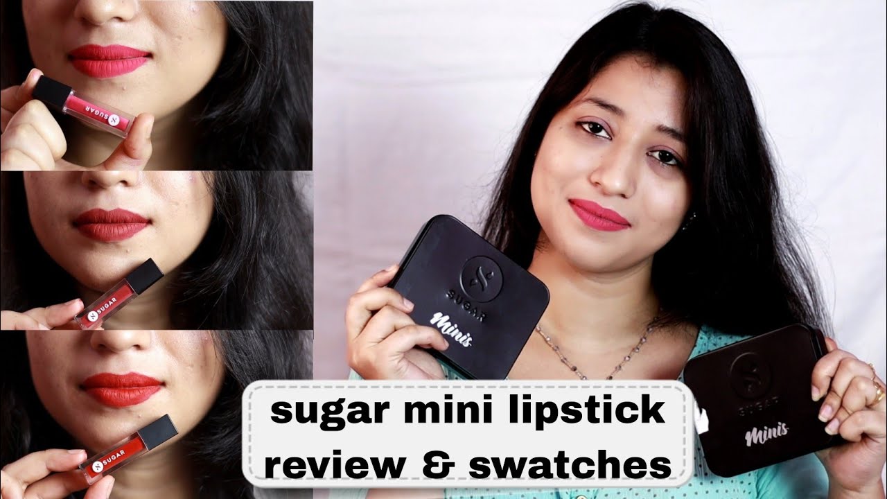 Sugar Smudge me not liquid mini lipstick review & swatches || Sugar ...