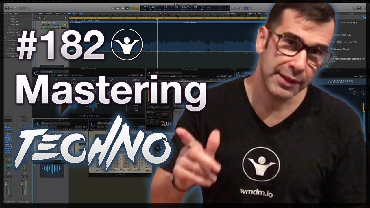 How to Master Techno with WAVES Plugins +Logic Pro X Template | Live Electronic Music Tutorial ...