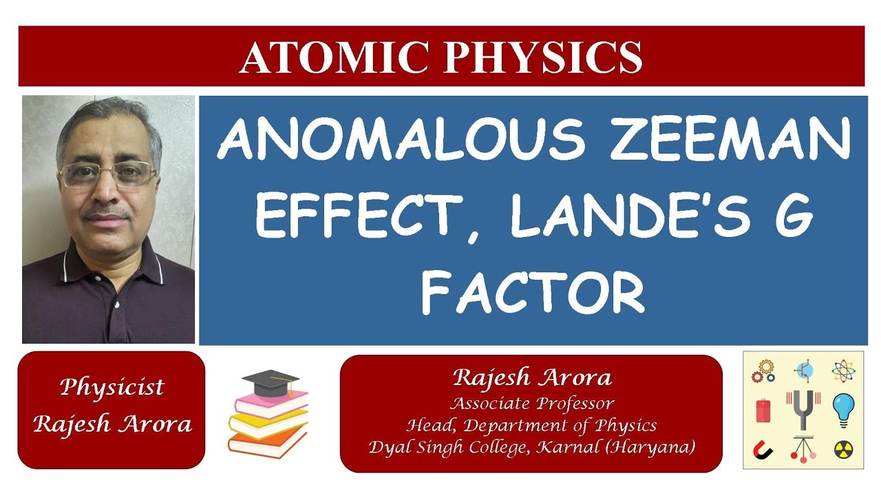 ||ANOMALOUS ZEEMAN EFFECT, DERIVATION OF LANDE g FACTOR AND MAGNETIC ...