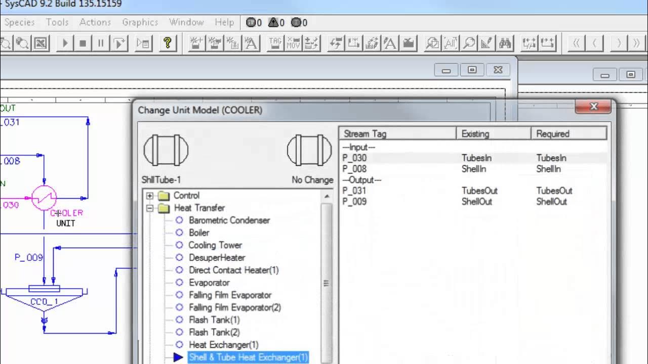 SysCAD Tutorial - Section 7.5 Part 1 Change Unit - YouTube
