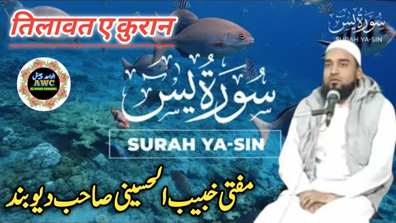 Surah Yasin By Mufti Khubaib Al Husaini Deoband | Tilawat E Quran ...