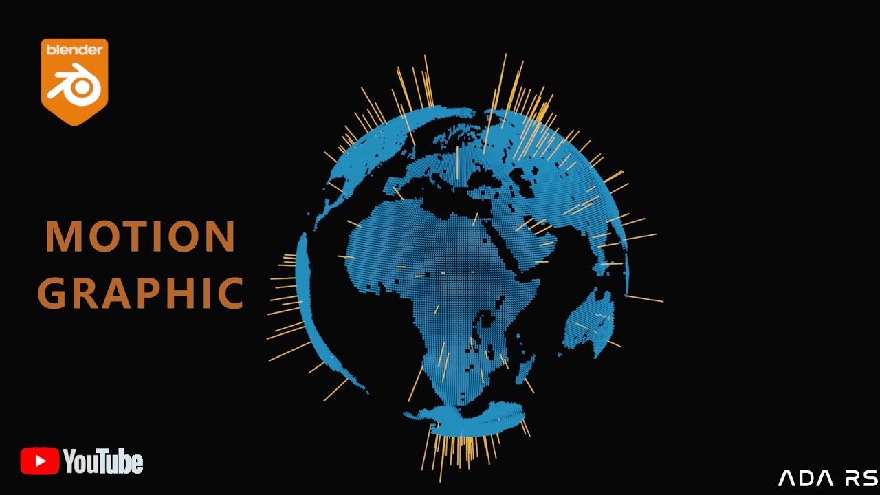 Motion Graphic with geometry nodes in blender (Blender 3.5 tutorial ...