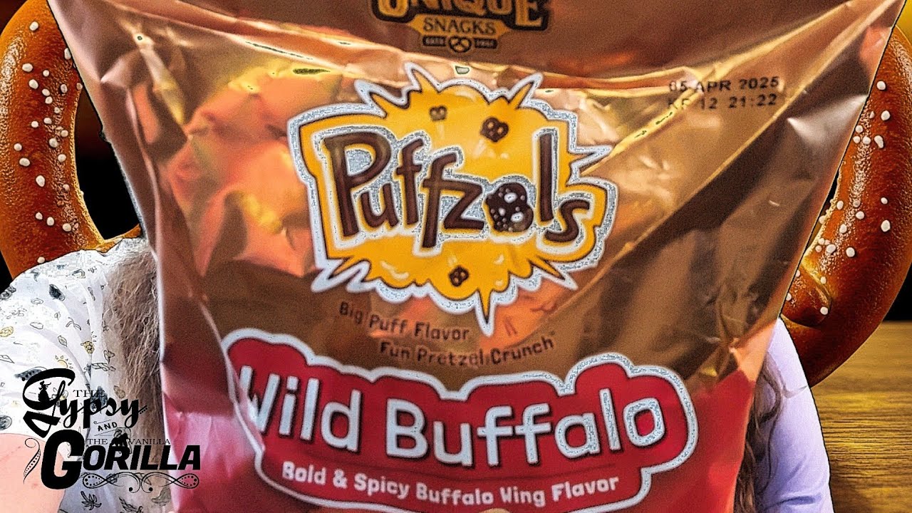 PuFfzeLs Wild Buffalo Puffed Pretzels | Taste Test and Review - YouTube