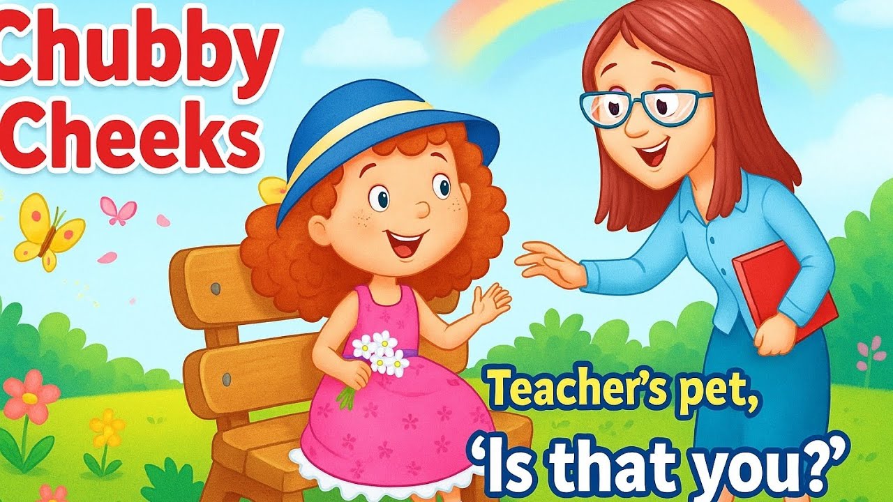 Chubby Cheeks Nursery Rhyme | Kids Poem with Actions | Popular English ...