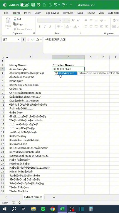Regexreplace In Excel‼️ Excel Youtube