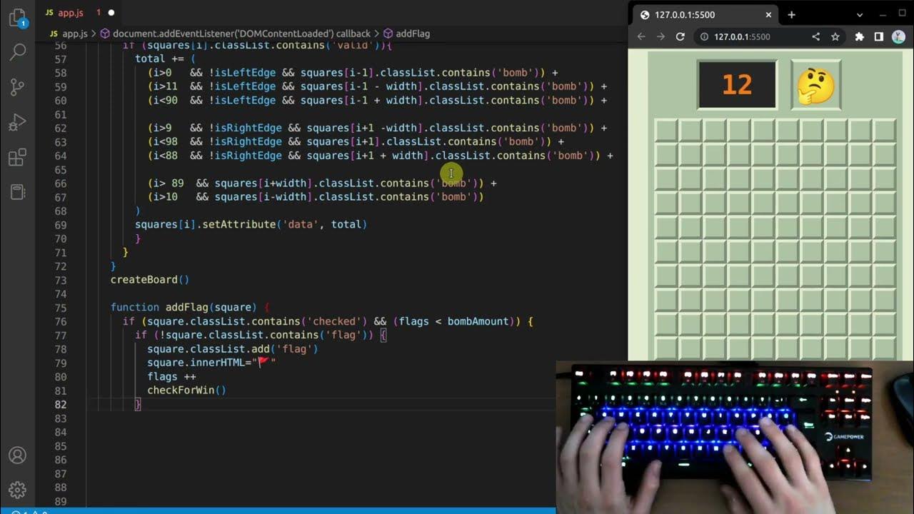 ASMR CODING | Mines Game (No Talking) - YouTube