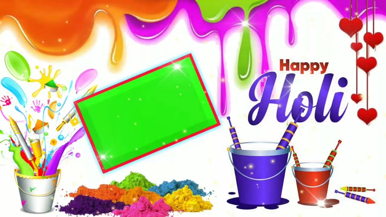 Holi green screen status | Holi effects video green screen | Holi ...