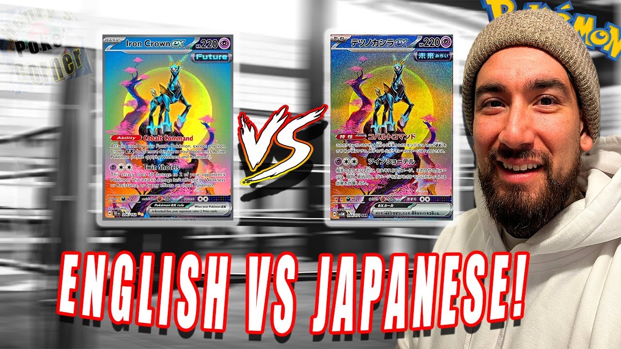 Comparing English And Japanese Pokemon Cards - Singles And Sealed - YouTube