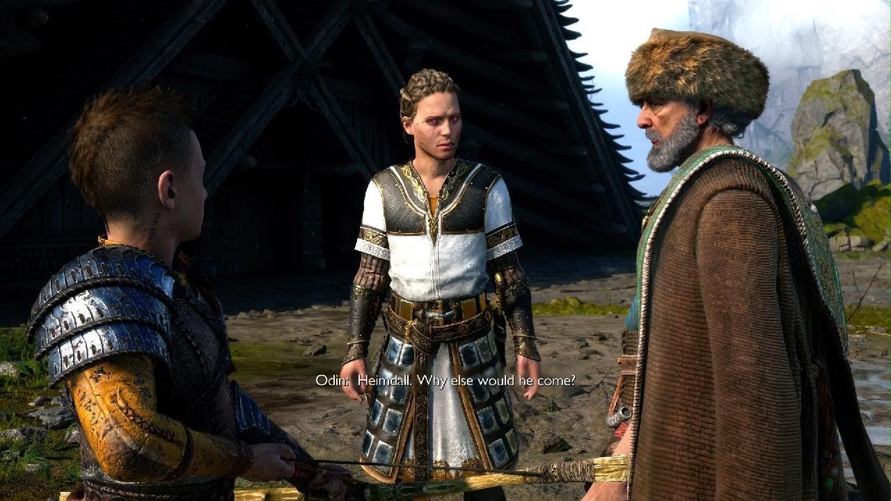 God of War Ragnarök_23. Atreus meets Odin,Heimdall, Thor, Thrud and ...