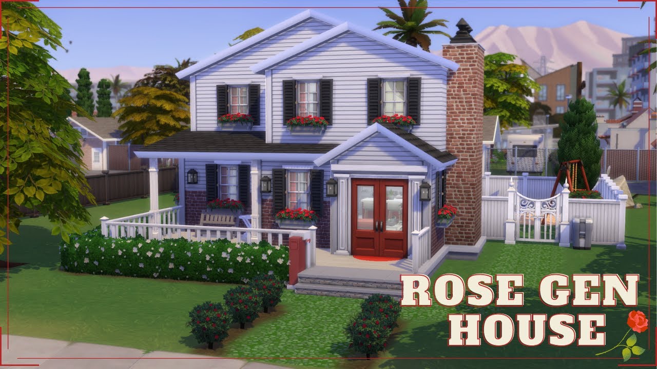Not So Berry Rose Gen House l The Sims 4 Speed Build - YouTube