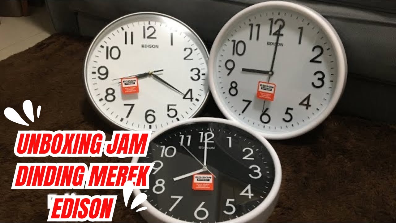 Unboxing Jam Dinding Edison - Simpel dan Elegan - YouTube