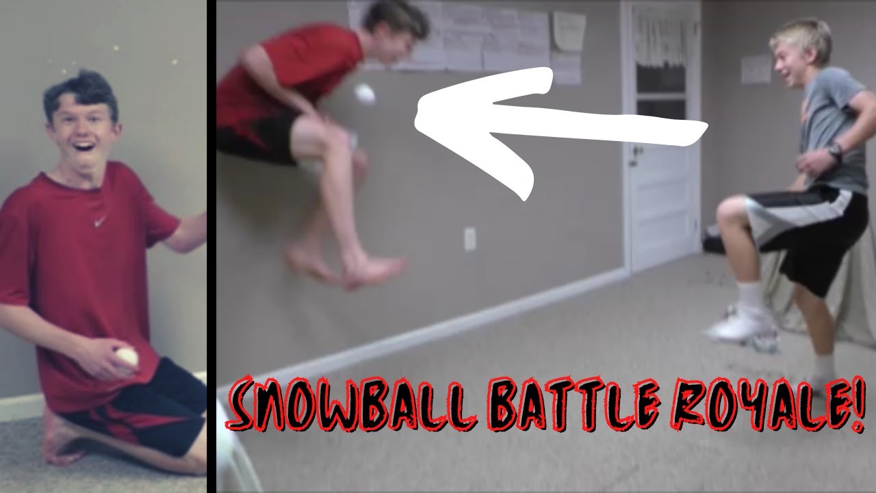 Snowball Battle Royale! (Indoor snowball challenge) - YouTube