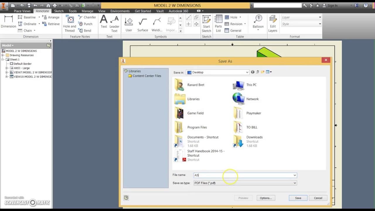 How to export to a pdf file for submission - YouTube